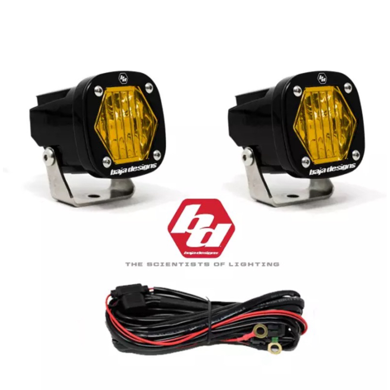 ไฟ Baja S1 Baja Designs Pair S1 Amber Wide Cornering LED Light w ...