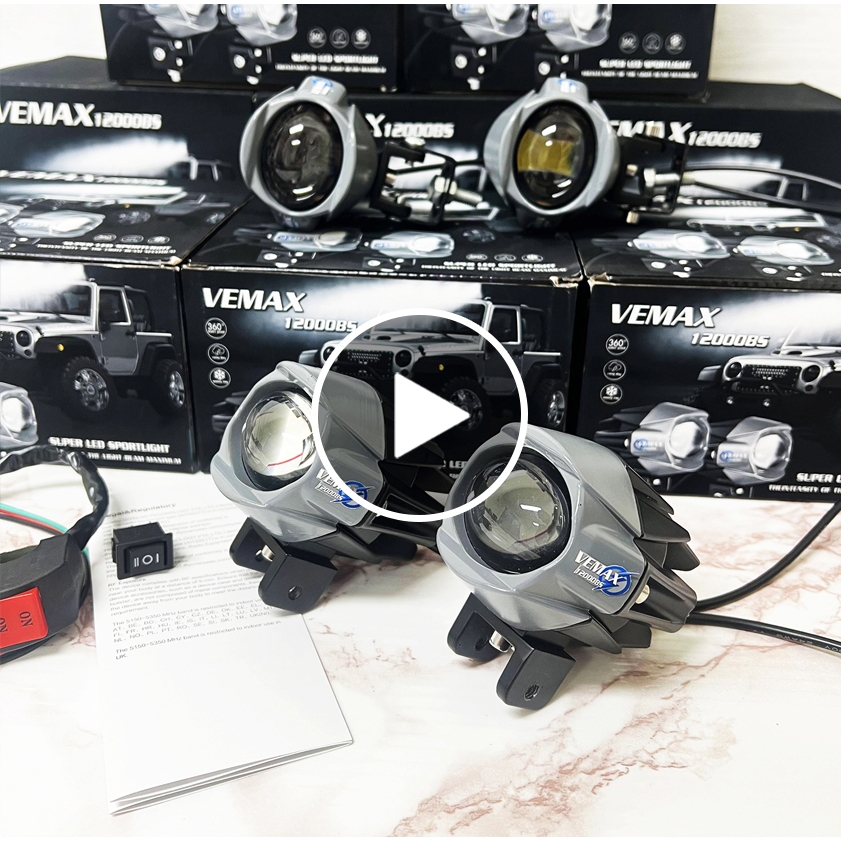 สปอร์ตไลท์ VEMAX สปอร์ตไลท์ติดรถยนต์ สว่างกว่าไฟหน้ารถ BMW ไฟสปอร์ตไลท์ ติดรถยนต์ รถบิ๊กไบค์ รถ ...