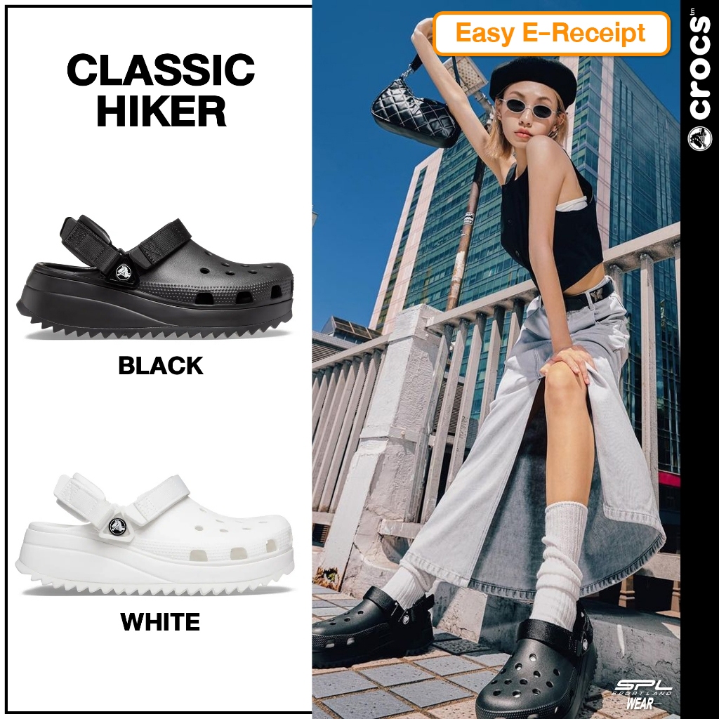 Crocs Collection รองเท้าแตะ CR UX CS Hiker Clog 206772-060 / 206772-143 ...