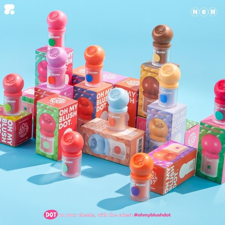 2P ORIGINAL OH MY BLUSH DOT 3g. บลัชหัวโต ติดทนถึง 12 ชั่วโมง กันน้ำ ...