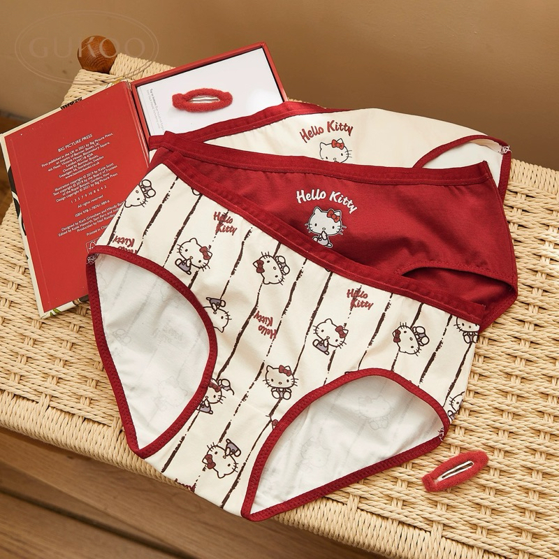 📍พรีออเดอร์📍[ลิขสิทธิ์แท้💯] Gukoo x Hello Kitty Underwear กางเกงชั้นใน | Hello Kitty กางเกงในคิต ...