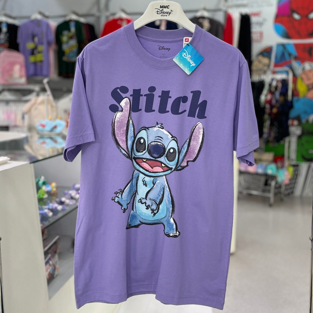 เสื้อยืดการ์ตูน ลาย Stitch ลิขสิทธิ์แท้ดิสนีย์ (TM-204-สีม่วง) | Shopee ...