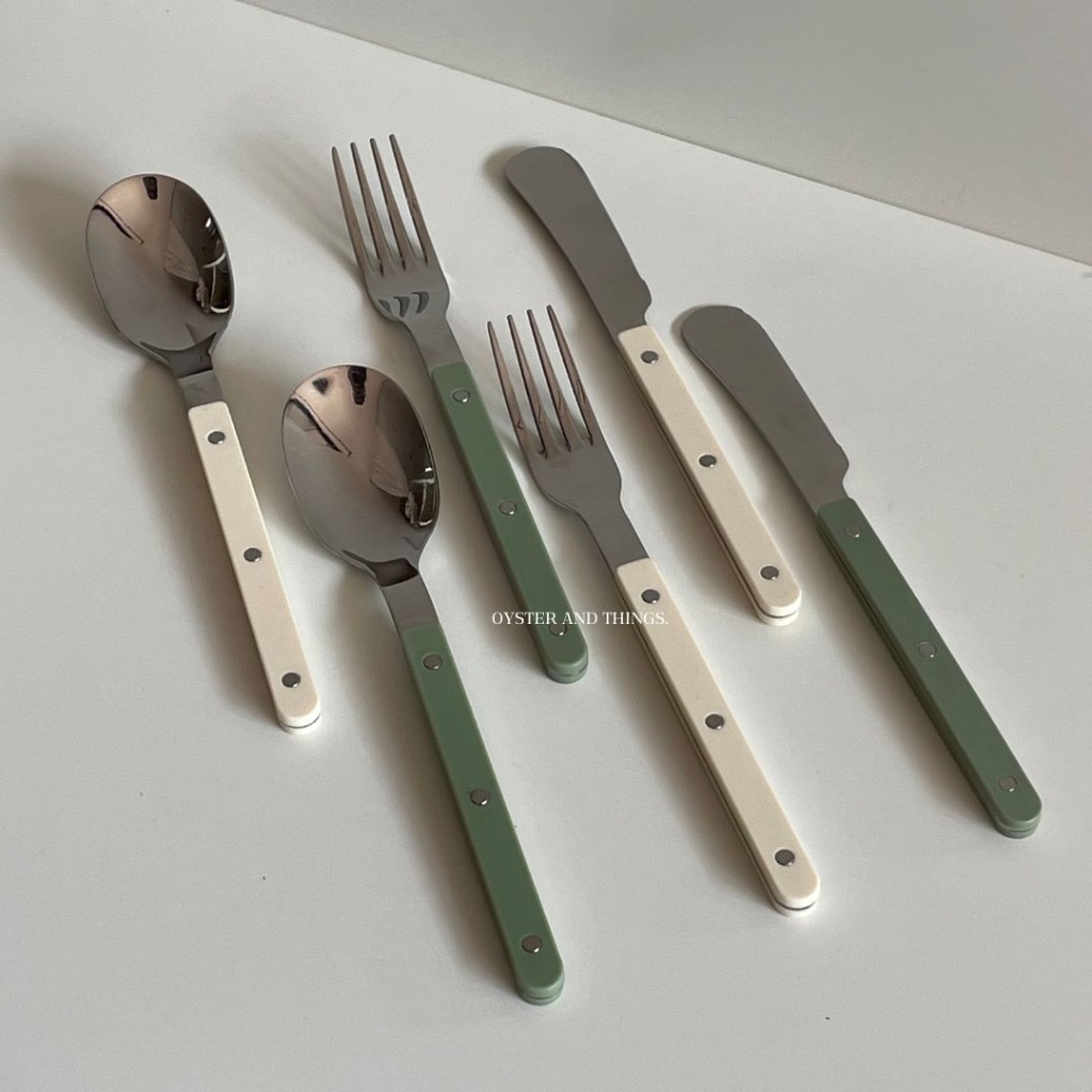 The simple Cutlery VTG style | เซตช้อนส้อมมีดสไตล์วินเทจ | Oyster and ...