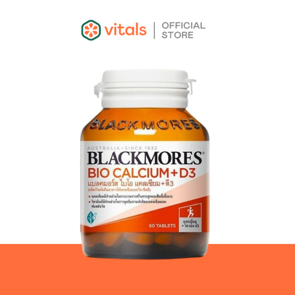 Blackmores Bio Calcium+D3 [60 tablets] l แบลคมอร์ส ไบโอ แคลเซียม+ดี3 ...