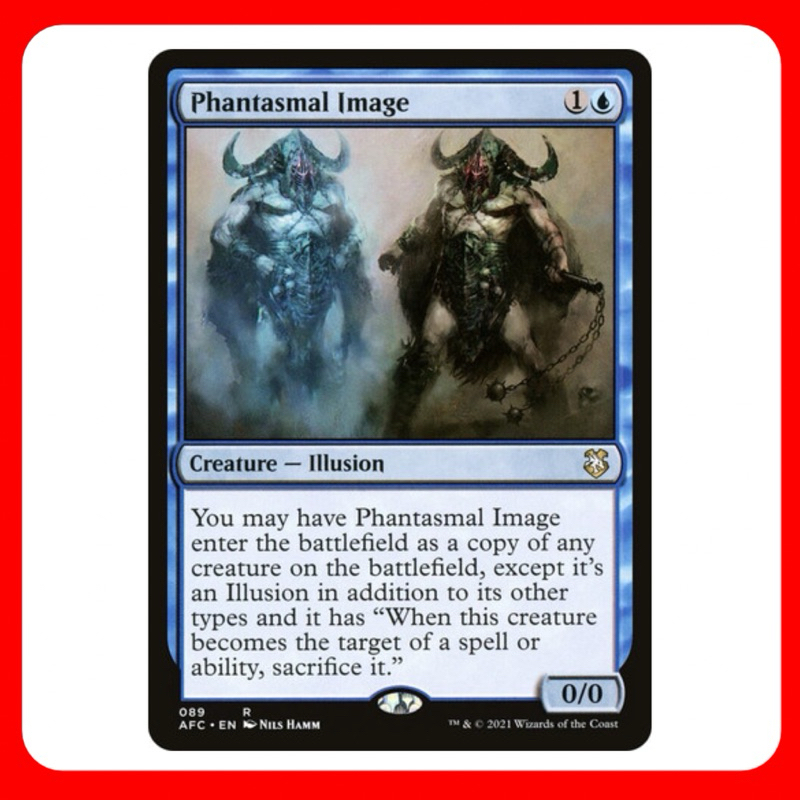 [MTG] Phantasmal Image [AFC] [BLUE] [RARE] [NORMAL] [ENG] (การ์ดเมจิค ...