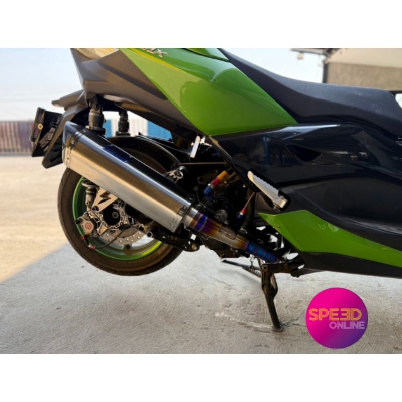 ท่อทรงอาคา Pr2 Exhaust ยกชุด X-max 300 ทรงกรวย 2.5นิ้ว ไทเทเนี่ยม ราคา ...