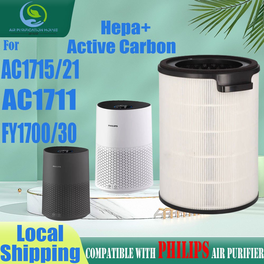 สำหรับ แผ่นกรอง ไส้กรองอากาศ Philips air purifier ac1715/21 HEPA Filter ...