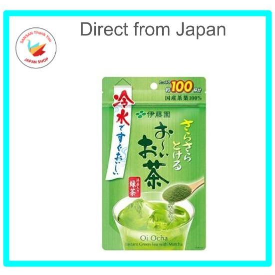 【Direct from Japan】Ohi Ocha Green Tea Powder with Matcha 80g Instant ...