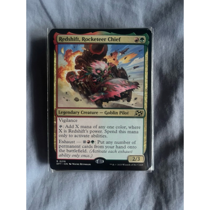 การ์ด MTG Redshift, Rocketeer Chief Multi Magic the Gathering EDH รุ่น DFT สภาพ Ex-Nm | Shopee ...