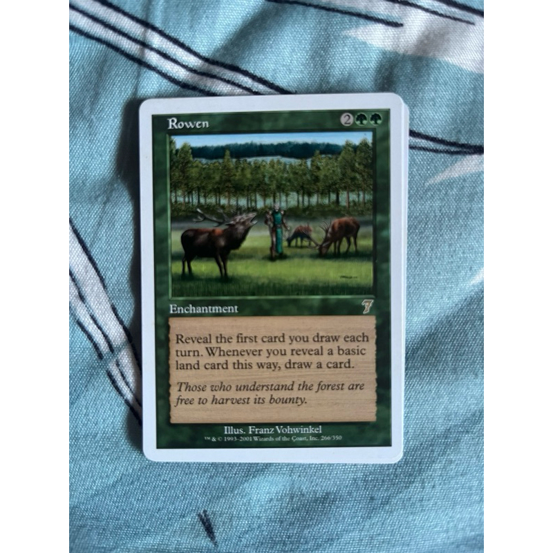 การ์ด MTG Rowen Green Magic the Gathering EDH รุ่น 7th สภาพ Ex-Nm ...