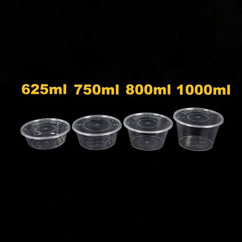 ถ้วยข้าว/กล่องใส่อาหารพลาสติก /300/450/500/625/750/800/1000ml/1500ml ...