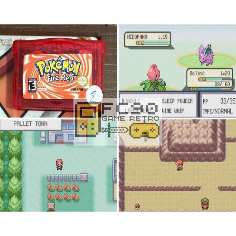 ตลับเกมโปเกมอน ไฟร์เรด ภาษาอังกฤษ Pokemon: FireRed [GBA] ตลับมือสอง ไม่ ...