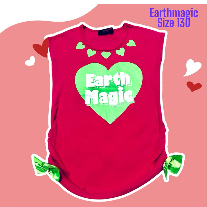 (size 130) เสื้อยืดเด็กหญิง Earthmagic เสื้อวาเลนไทน์ | Shopee Thailand