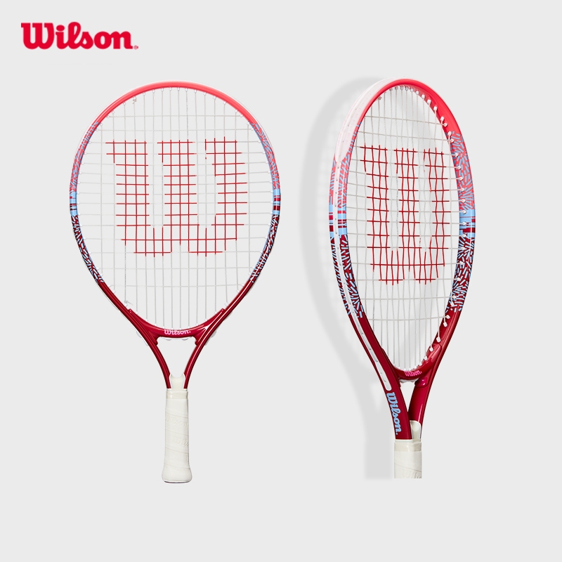 [เด็ก 2-4 ปี] WILSON Pink Ultra UV 19 ไม้เทนนิส Pre-strung (ไม้ขึ้นเอ็น ...