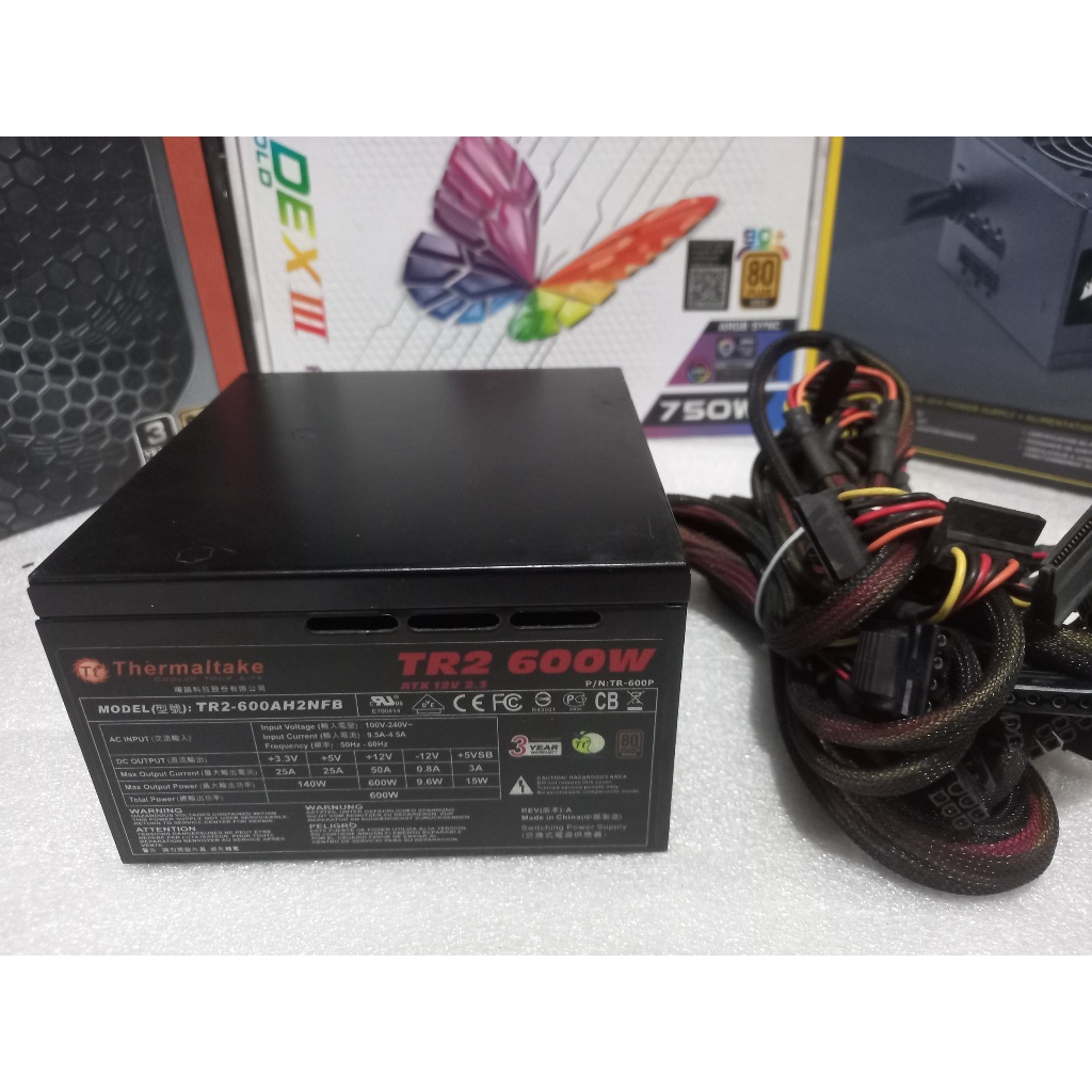 PSU ประกัน 3เดือน Thermaltake TR2 600W 80+Bronze มือ2 / power supply ...