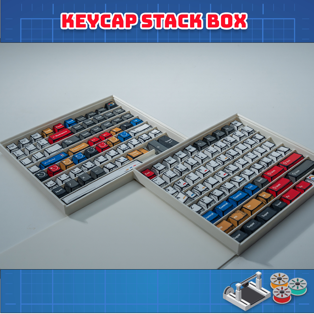3DLabo Keycap stack box (3d print) กล่องใส่ Keycap เท่านั้นนะครับ ...
