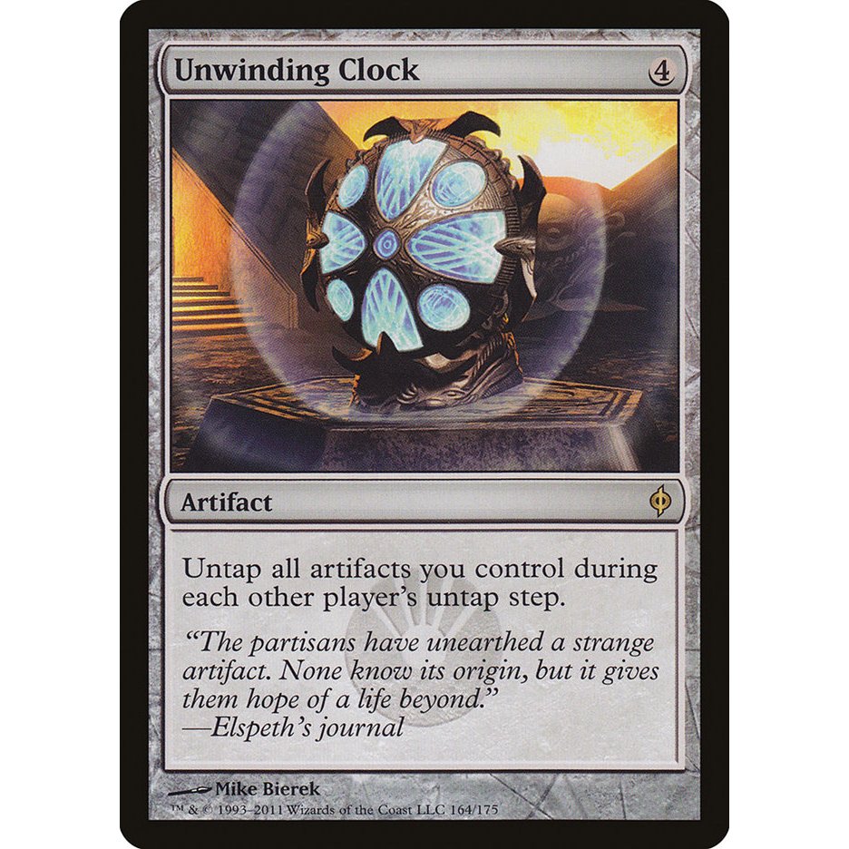 Unwinding Clock BRR, Foil NPH การ์ด Magic the Gathering [MTG] ของแท้ ...