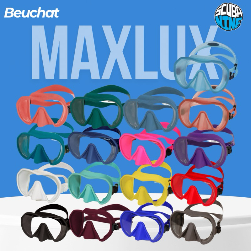 Beuchat Maxlux s หน้ากากดำน้ำ low volume | Shopee Thailand