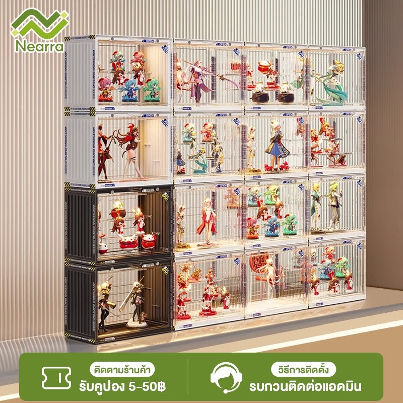 Nearra โมเดล ชั้นวางสินค้า กล่องเก็บโมเดล ความจุขนาดใหญ่ Pop Mart ...