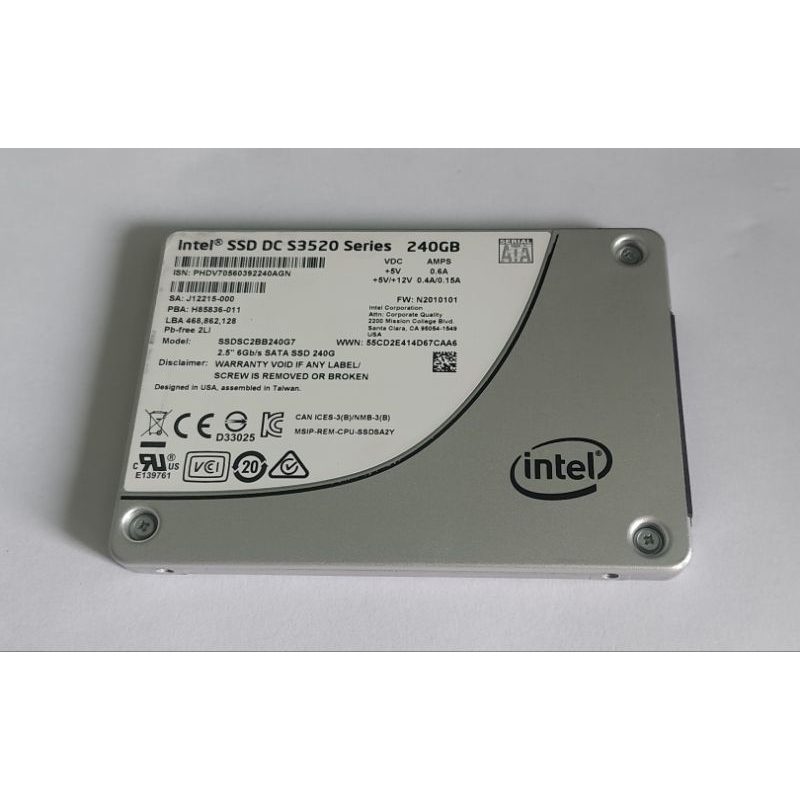 SSD 240GB intel SATA ขนาด 2.5" (มือสอง) | Shopee Thailand