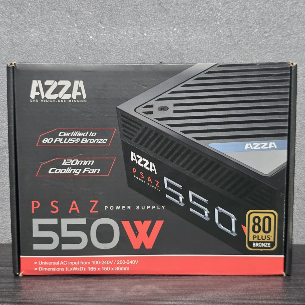 POWER SUPPLY (อุปกรณ์จ่ายไฟ) AZZA PSAZ 550W (80+BRONZE) สินค้ามือ2 ใช้งานปกติ/ประกัน I HAVE CPU ...