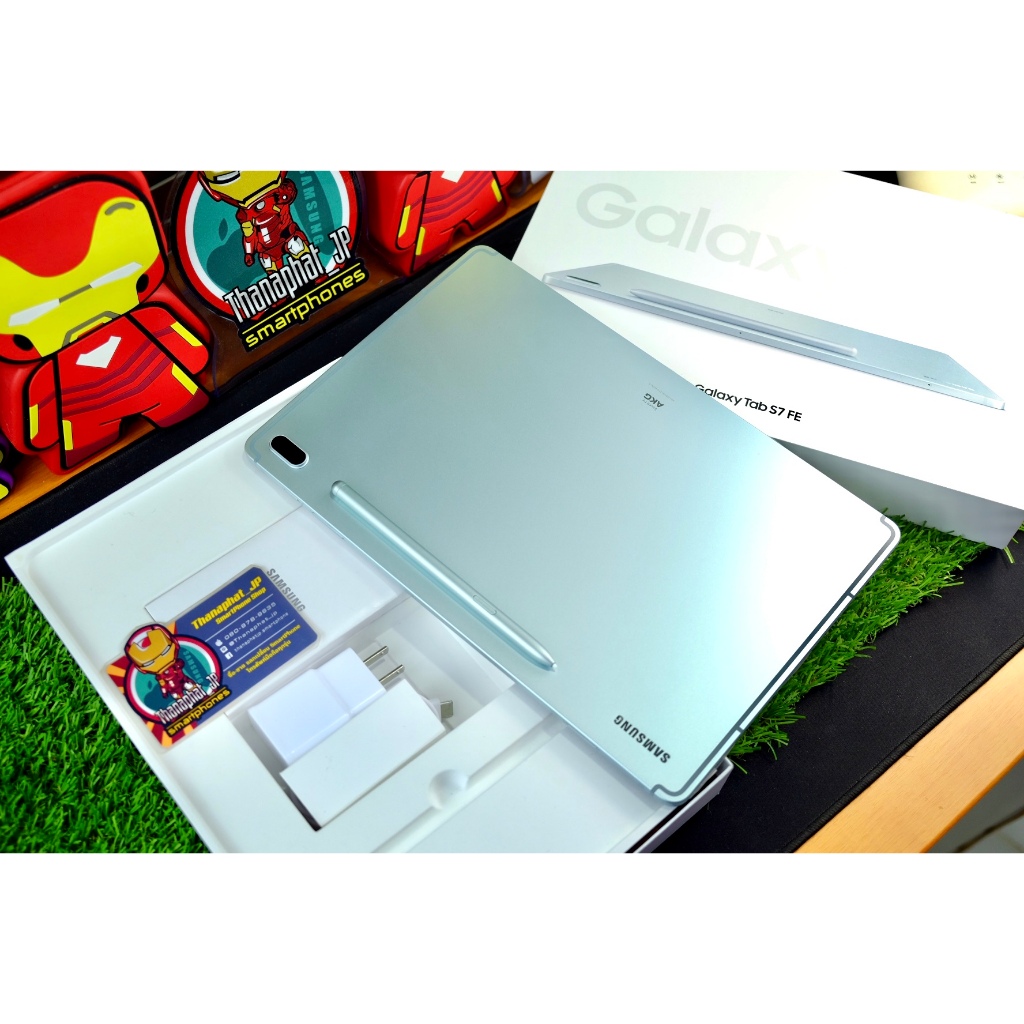 🥝Tab S7 FE LTE ใส่ซิมได้ Ram4 64GB สีเขียว💚 สวยใหม่ ครบกล่อง ศูนย์ไทย | Shopee Thailand