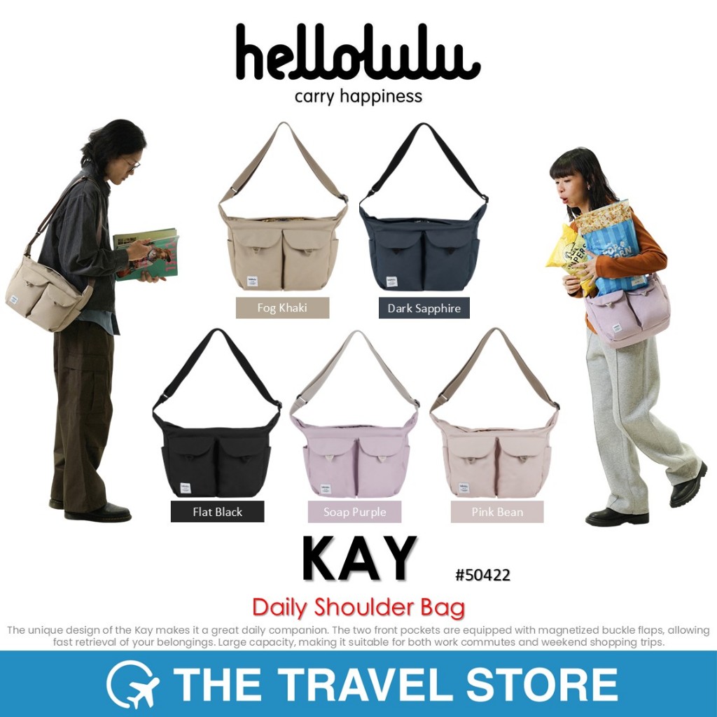 Hellolulu KAY Daily Shoulder Bag (50422-XXX) กระเป๋าสะพายข้าง พาดหัวไหล่ ผู้หญิง สุภาพสตรี ...