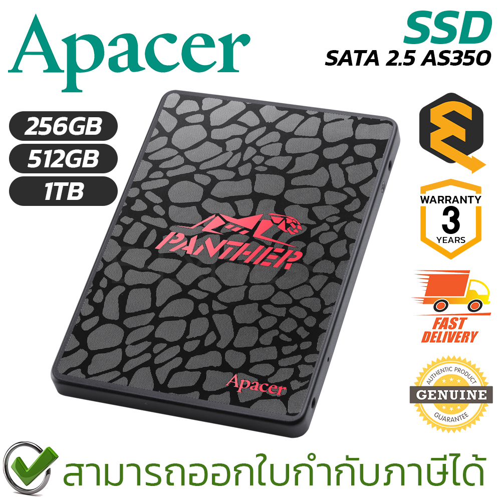 Apacer SSD SATA 2.5 AS350 PANTHER [256GB, 512GB, 1TB] เอสเอสดี ของแท้ ประกันศูนย์ 3ปี | Shopee ...