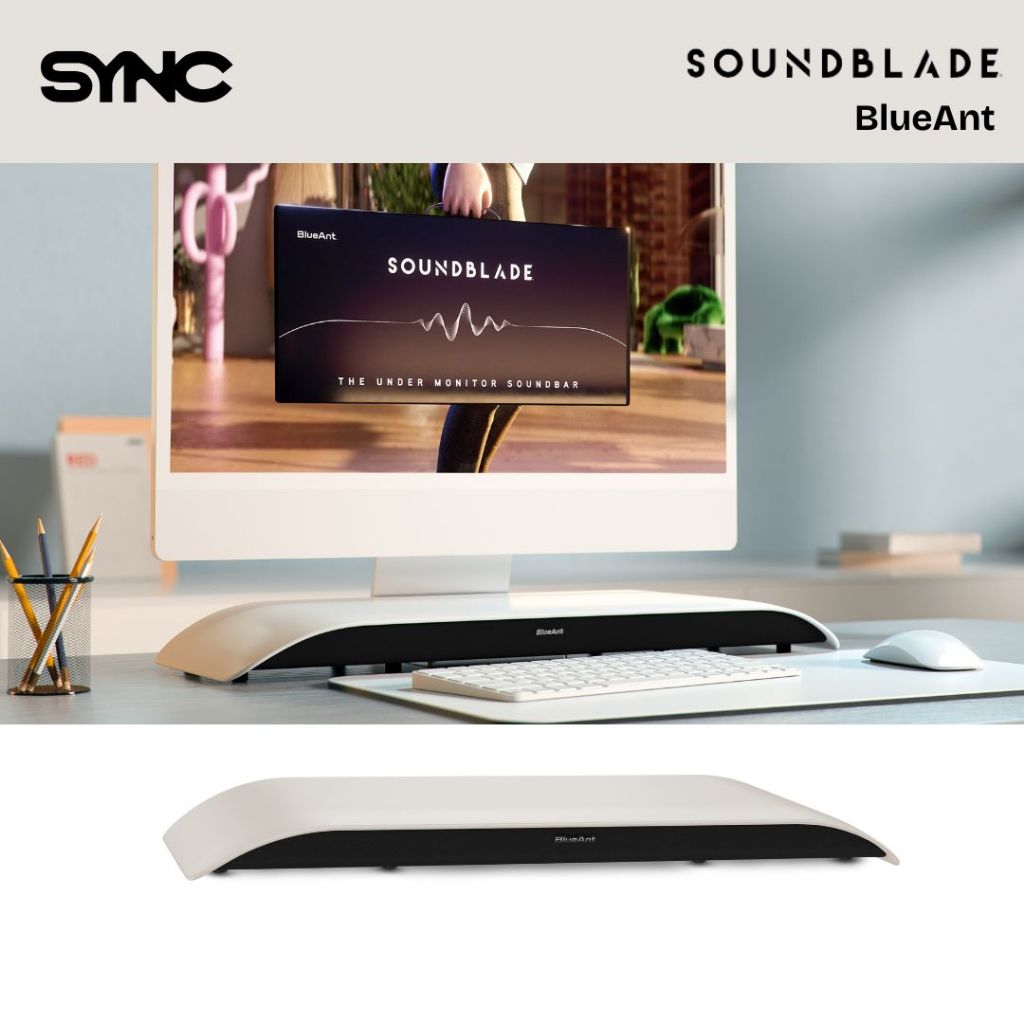 Soundblade | ลำโพงซาวน์บาร์ รุ่น BlueAnt The Under Monitor Soundbar ...