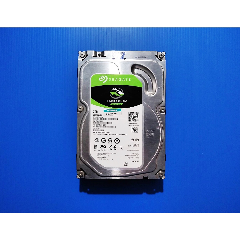 HDD SEAGATE BARRACUDA 2TB ( 7200RPM, 256MB, SATA-3, ST2000DM008) ใช้กับ PC ได้ สินค้ามือสองรับ ...