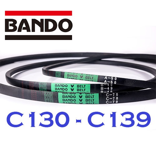 สายพาน BANDO V-BELT C130- C139 ร่อง C (22.2 มม.) สายพานร่องวี C130 C131 ...