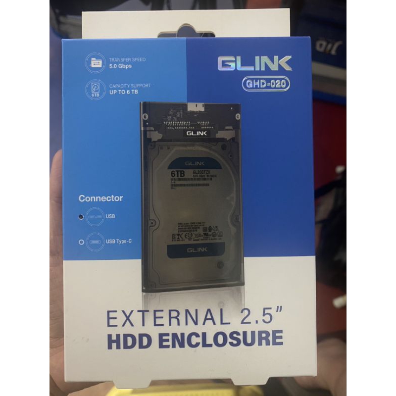 GLINK BOX HDD SATA 2.5” รุ่น GHD-020 USB3.0 กล่องสำหรับใส่ฮาร์ดดิส ...