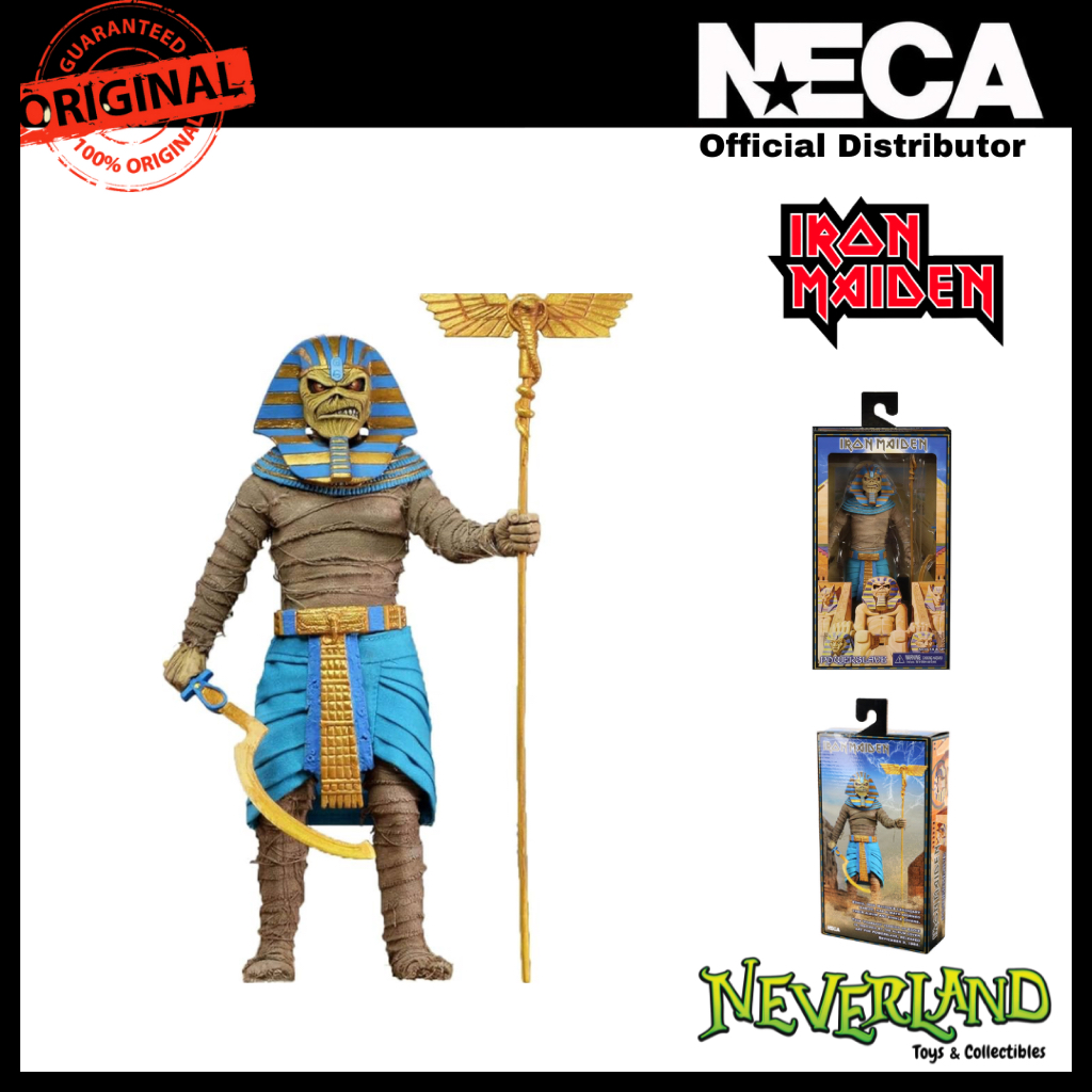 (NECA) Iron Maiden Pharaoh Eddie 8" Scale Clothed Action Figure ...