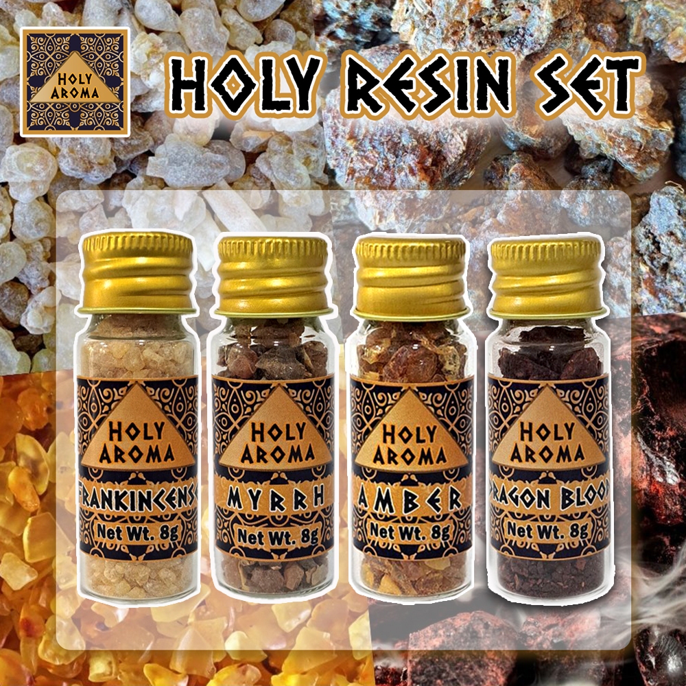 Tester Holy Resin Set เม็ดกำยาน เรซิ่น +มดยอบ เม็ดมดยอบ + อำพันบอลติก ...