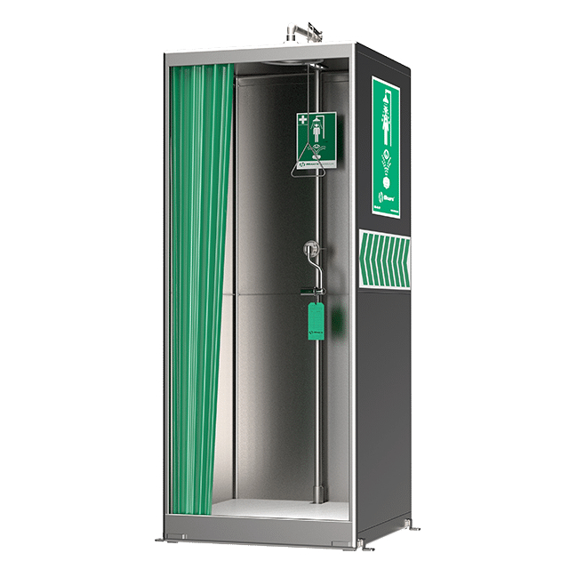 HAWS model 8605SS – AXION® MSR Stainless Steel Booth Enclosed Shower ...
