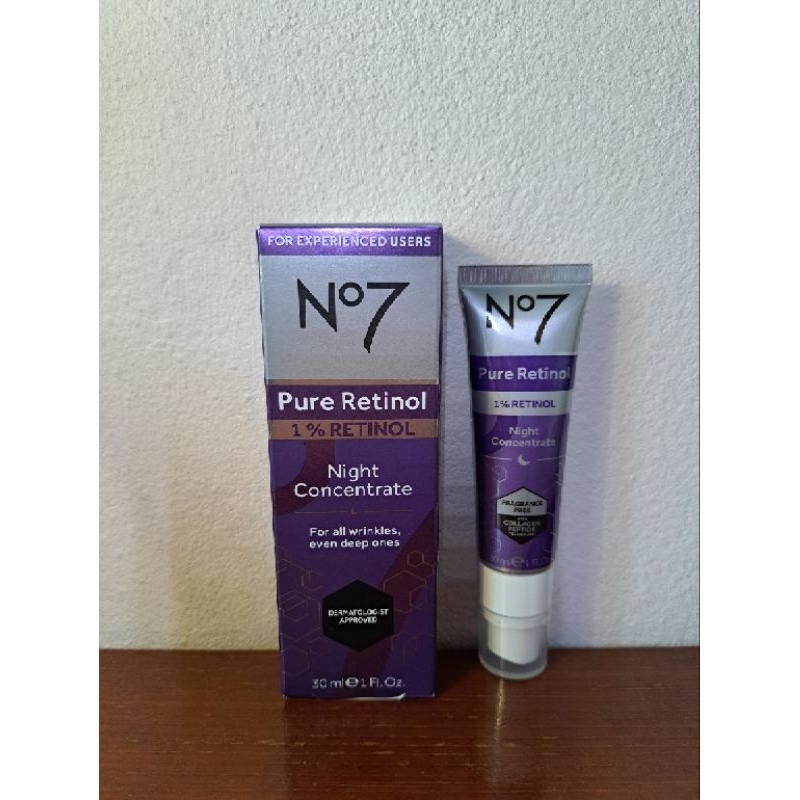 (VDOลด30%) No7 Pure Retinol 1% Retinol Night Concentrate 30 ml. นัม ...
