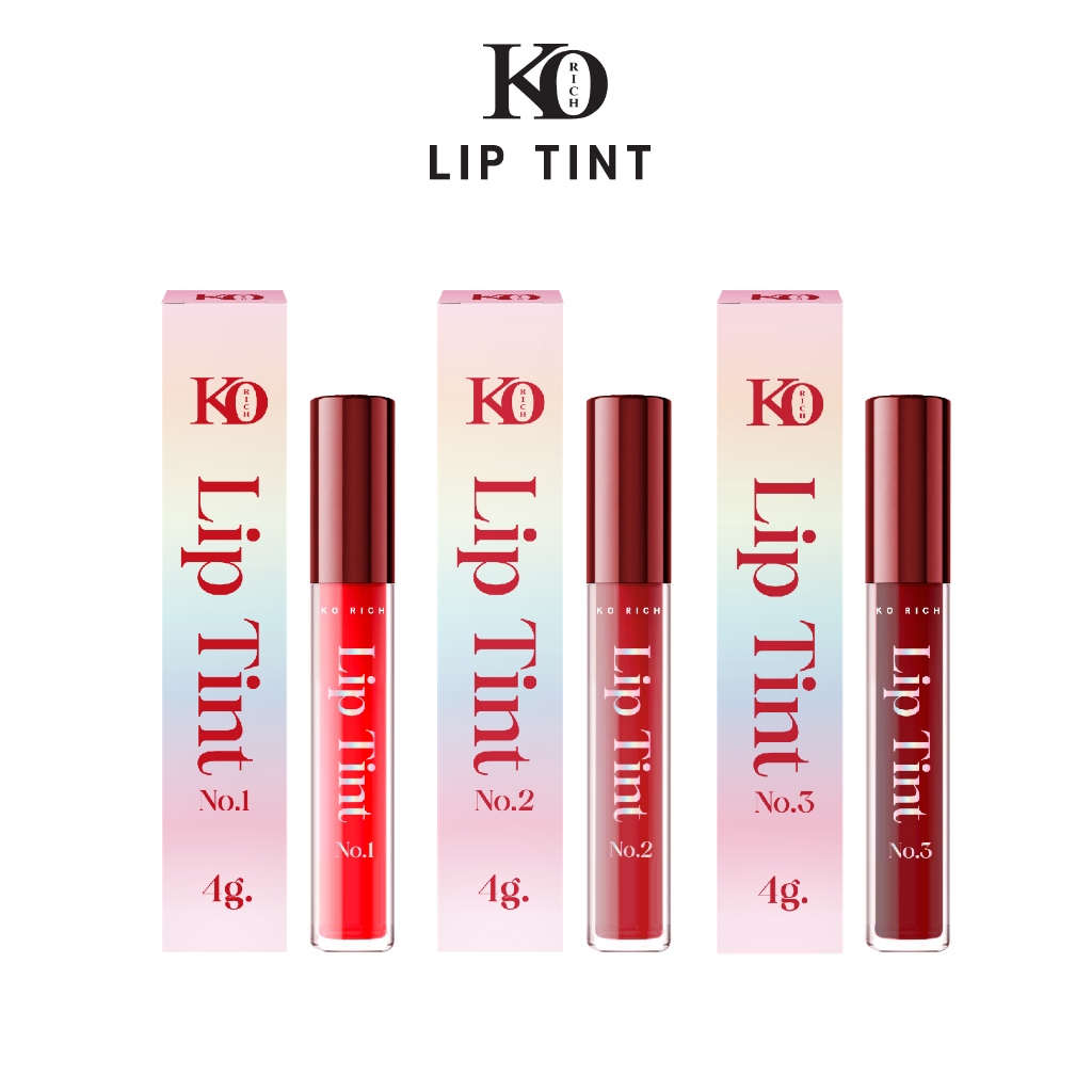 ลิปทิ้นท์ ( 3 สี ) เคโอริช Lip Tint Ko Rich | Shopee Thailand