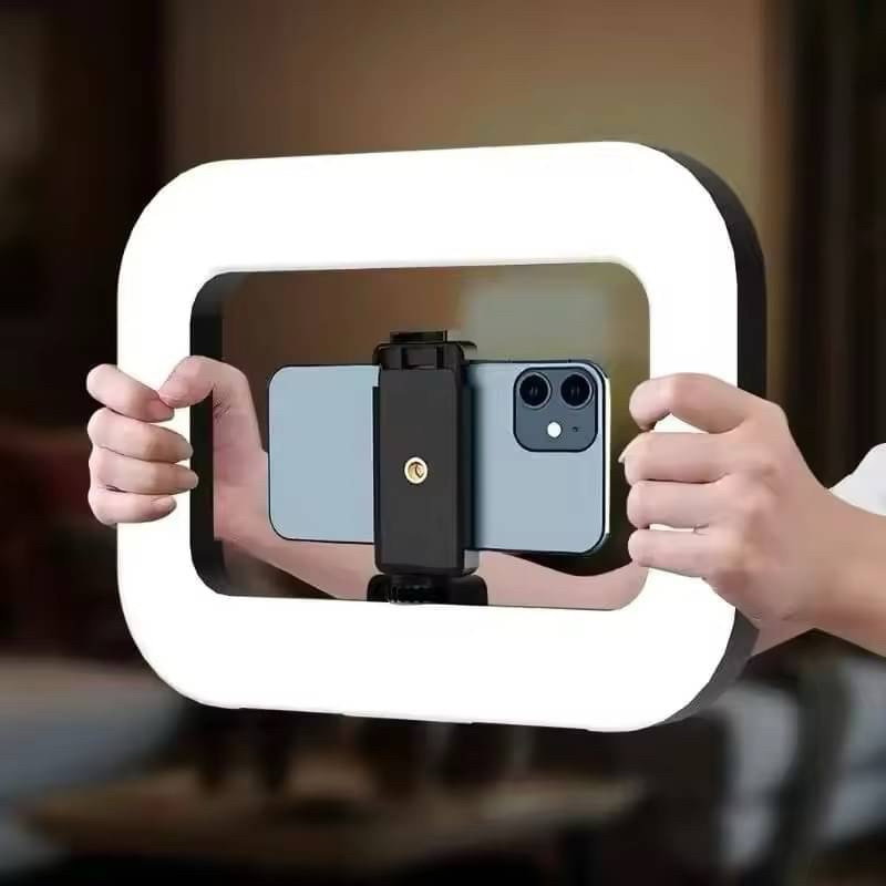 YM200 Ring Light Video Rig รุ่นใหม่ ด้ามจับมือถือ พร้อมไฟ Led ในตัว สำหรับถ่ายภาพ วิดีโอ Vlog ...