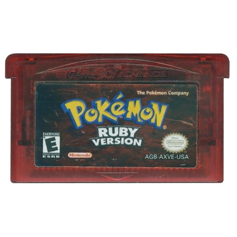 พร้อมส่ง การ์ดเกม Pokemon Ruby โปเกม่อน Game Boy Advance gba ndsl/gbc ...