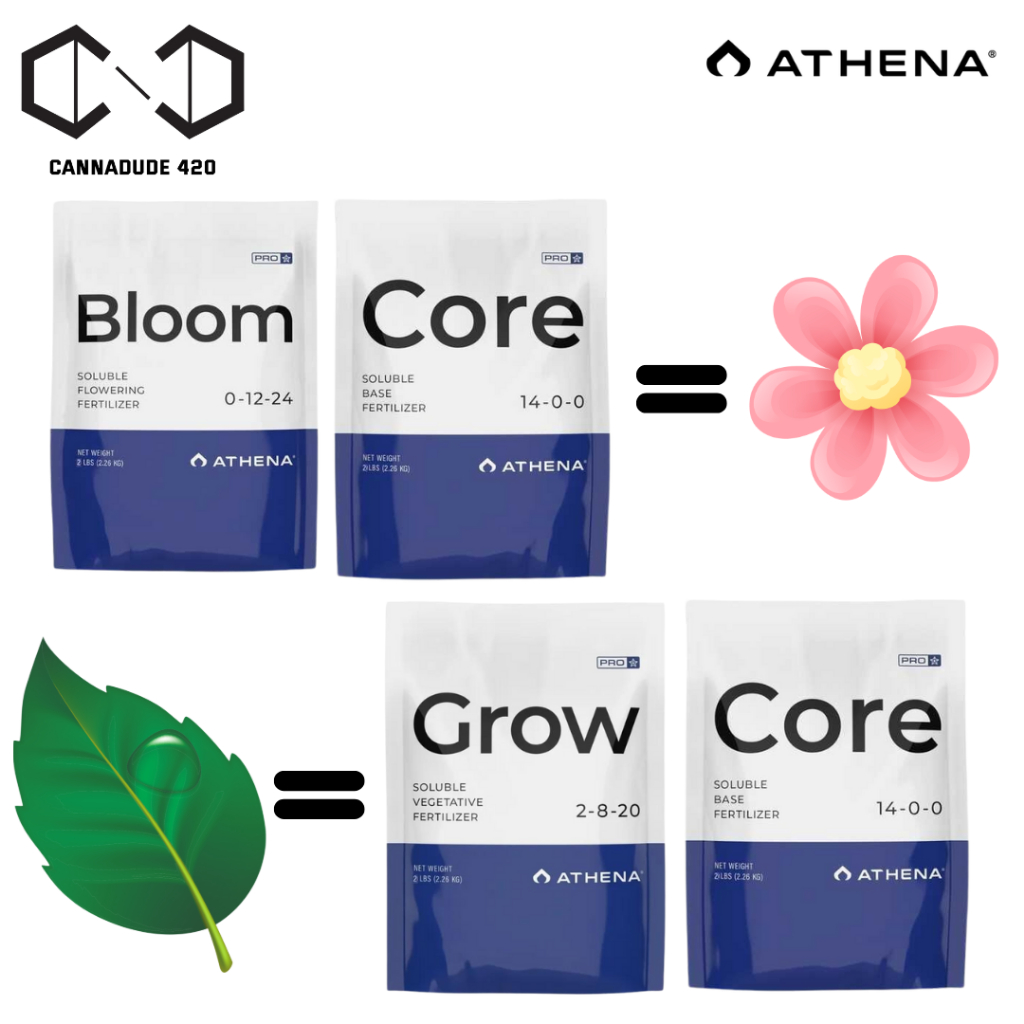 [ของแท้] Athena ปุ๋ยสูตรทำดอก / ทำใบ Glow Core Bloom มีหลายขนาดให้เลือก ...