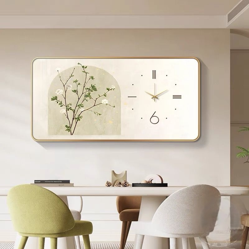 Wall clock Mural clock Mural Modern minimalist Table Wall Clock ...