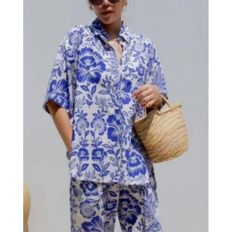 NEW LINEN SHIRT SET | Shopee Thailand