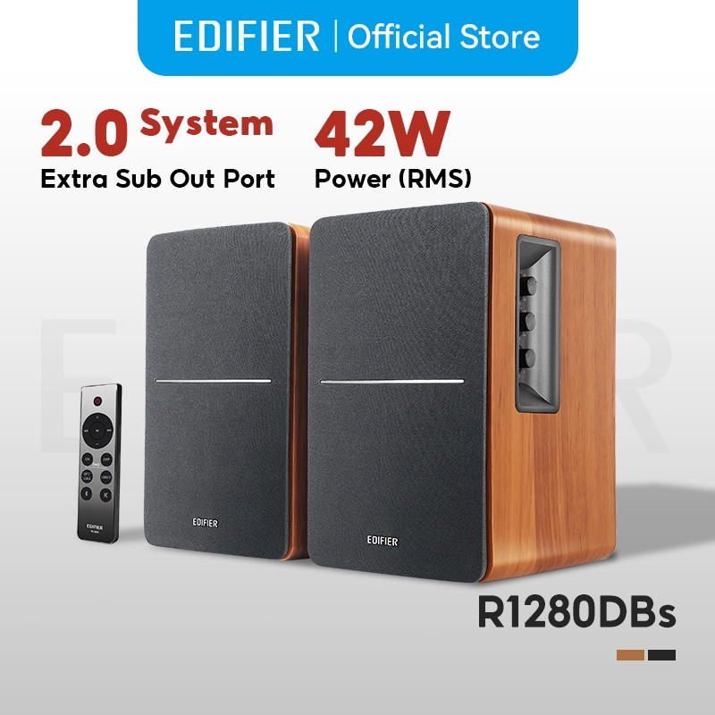 Edifier R1280DBs ลำโพงบลูทูธ 42W RMS พร้อมซับวูฟเฟอร์ Line Out, V5.1 ...