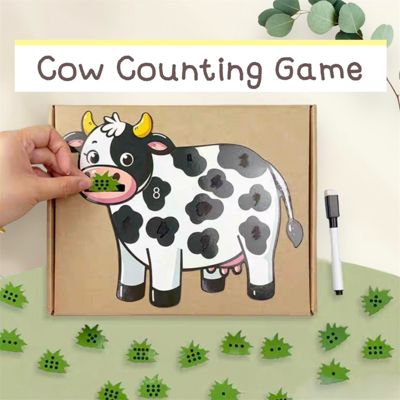 พร้อมส่ง🇹🇭 Cow Counting Game🐄 (เกมส์ฝึกนับจำนวน) | Shopee Thailand
