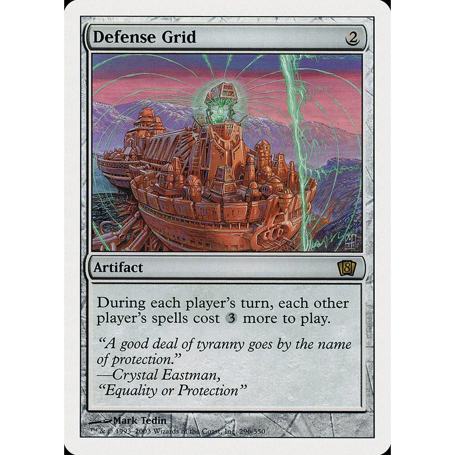 Defense Grid 8ED Eighth Edition การ์ด Magic the Gathering [MTG] ของแท้ ...