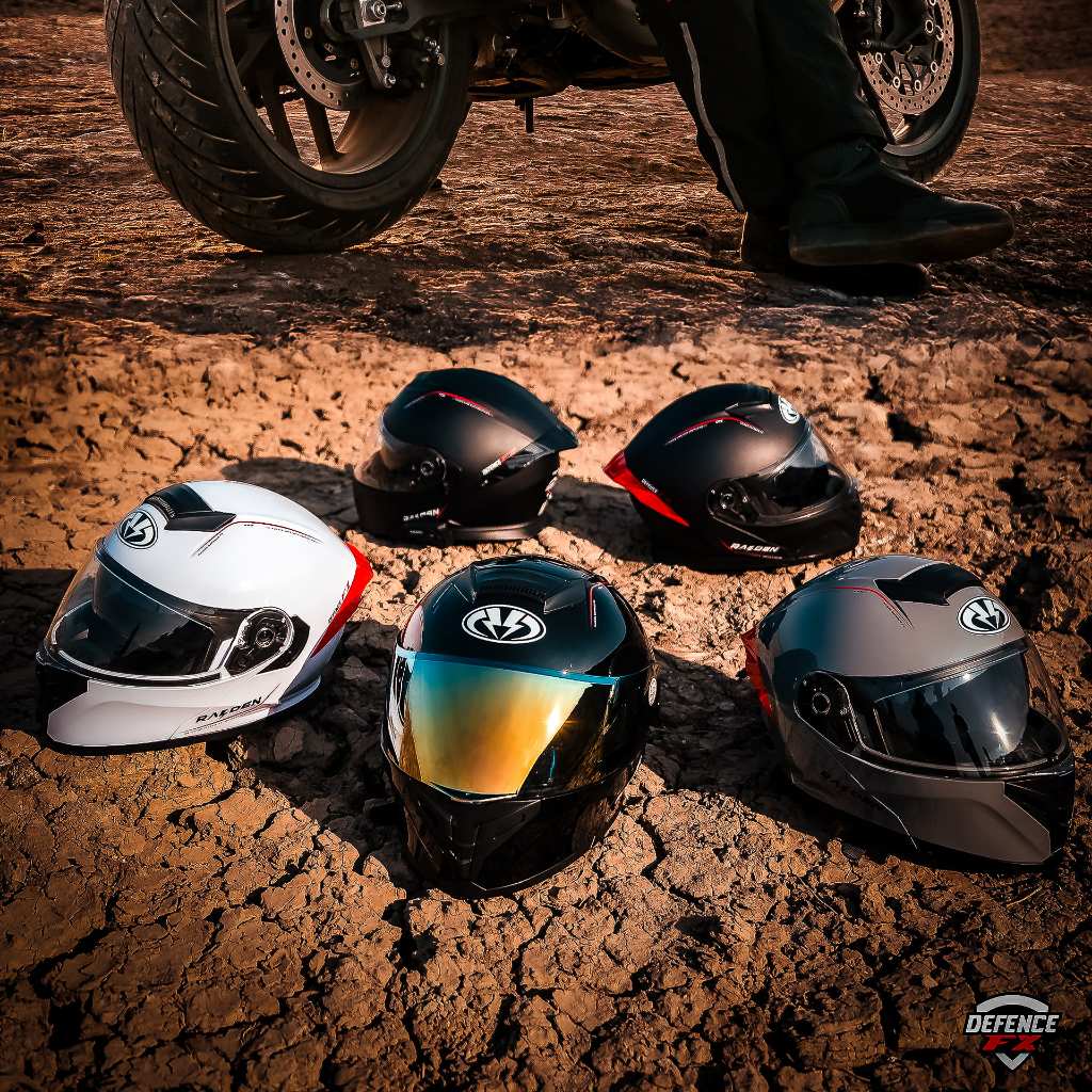 หมวกกันน็อคเต็มใบยกคางได้ RAIDEN รุ่น Defence/FX Flip Up | Shopee Thailand