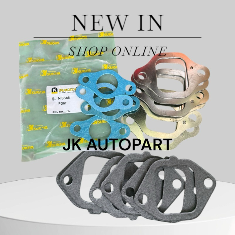 ประเก็นไอดีไอเสีย+ประเก็นราวน้ำ NISSAN PD6T / PE นิสสัน ประเก็นไอเสีย ...