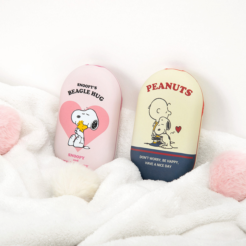 ( พร้อมส่ง ) Peanuts Hand Warmer + Power Bank 4,400mAh เครื่องอุ่นมือ ...