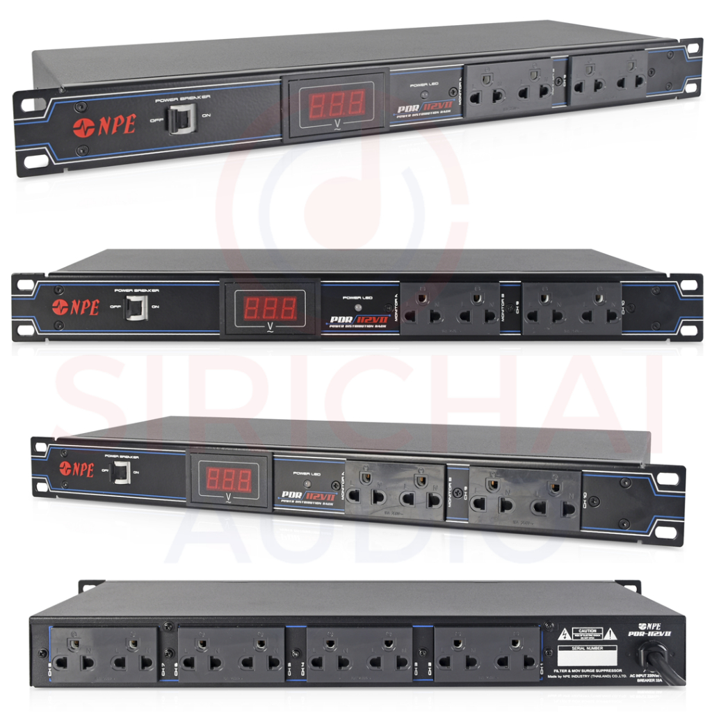 ปลั๊กแร็ค NPE รุ่น PDR112V II (PDR-112V II NPE Power Distribution Rack PDR-112V II) | Shopee ...