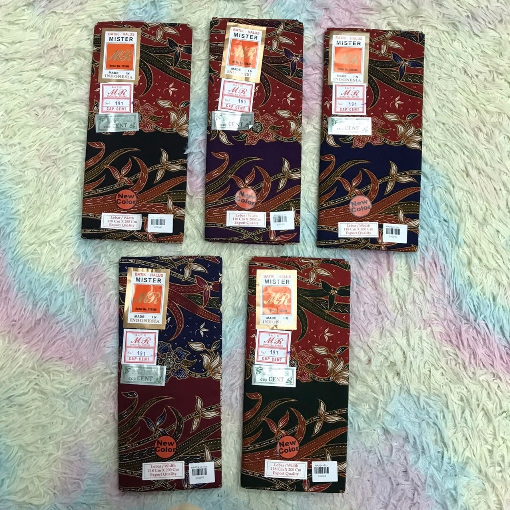 SOPHIA ผ้าปาเต๊ะสตรี BATIK Mister ตรา MR (191) อินโดฯ ( แท้ ) ยังไม่เย็บ รหัส MRA24 | Shopee ...